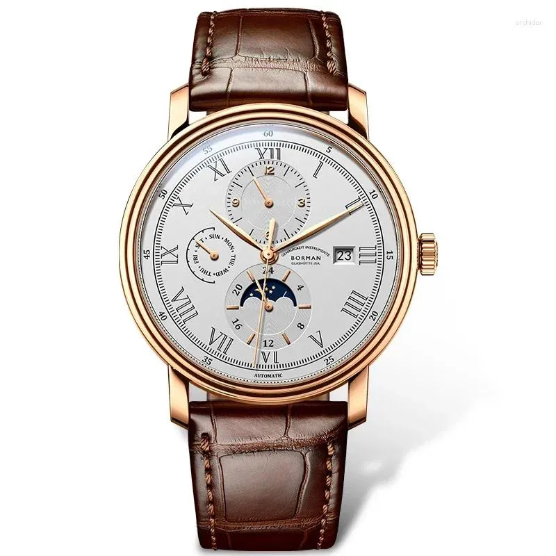 Automatic Mechanical Wristwatch for Men, Luxury Style, Waterproof ...