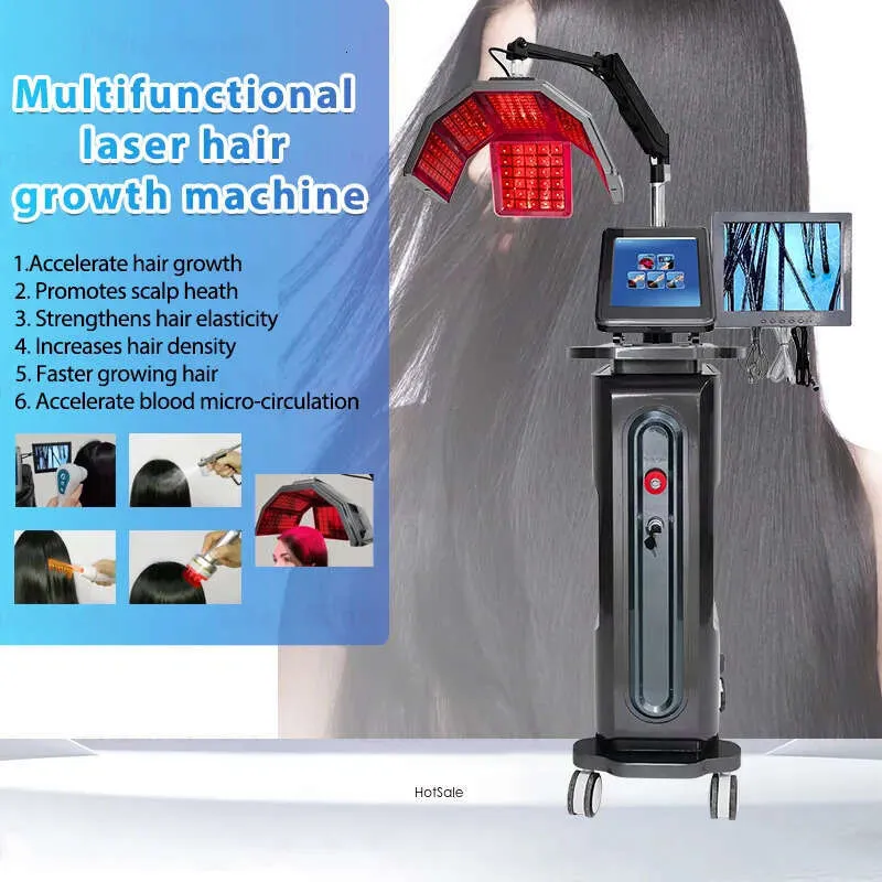5 In 1 Hair Growth Laser Scalp Massager Anti Hair Loss LLLT Therapy ...