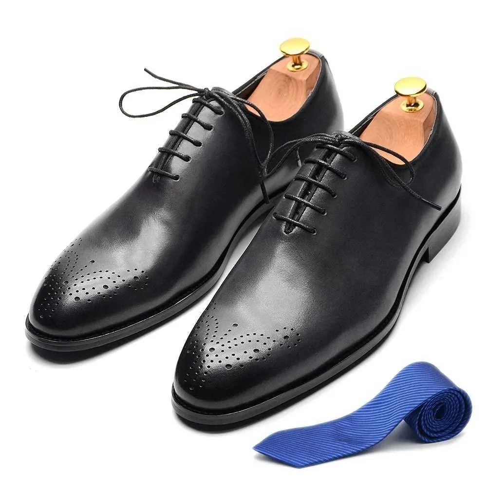 Wholesale Luxury Classic Mens Oxford Dress Shoes Wholecut Genuine ...