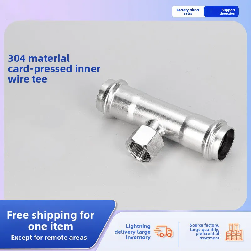 Sanitary Grade Stainless Steel Three Way Tube Connector Inner Thread ...