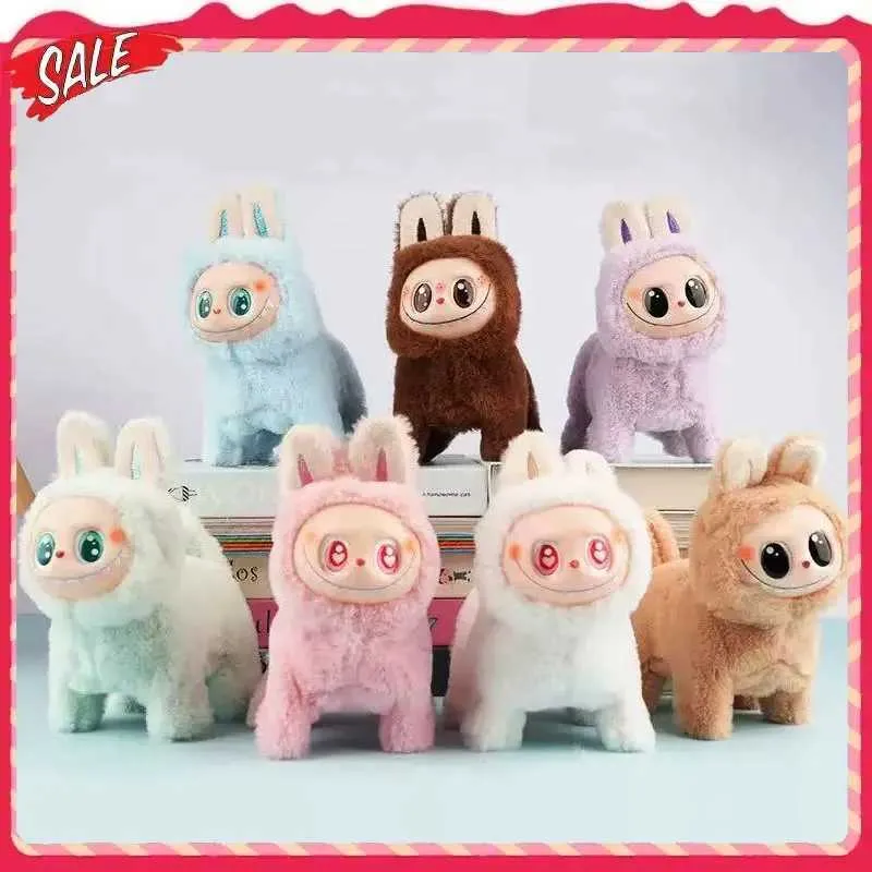 For Lafufu Mount Electric Labubu Dog Cartoon Silicone Face Glowing ...