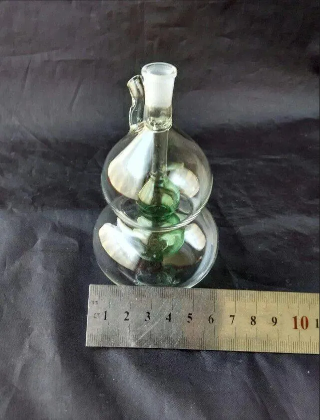 Double Color Gourd Hookah Glass Water Pipe Smoking Pipes Percolator ...