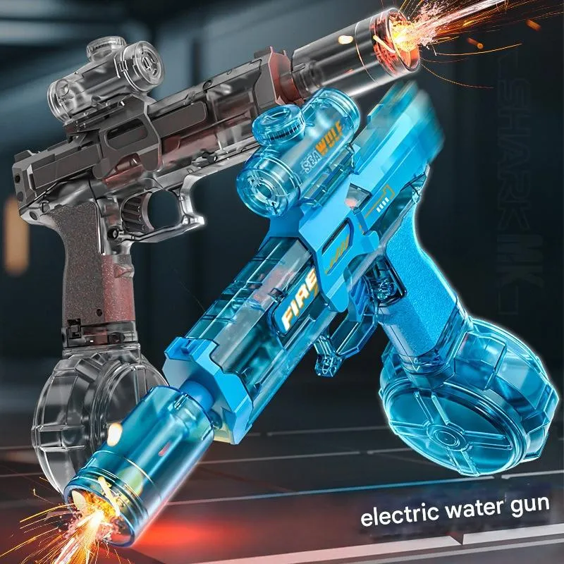 New Electric Water Gun Toy Simulation Flame Effect... From ...