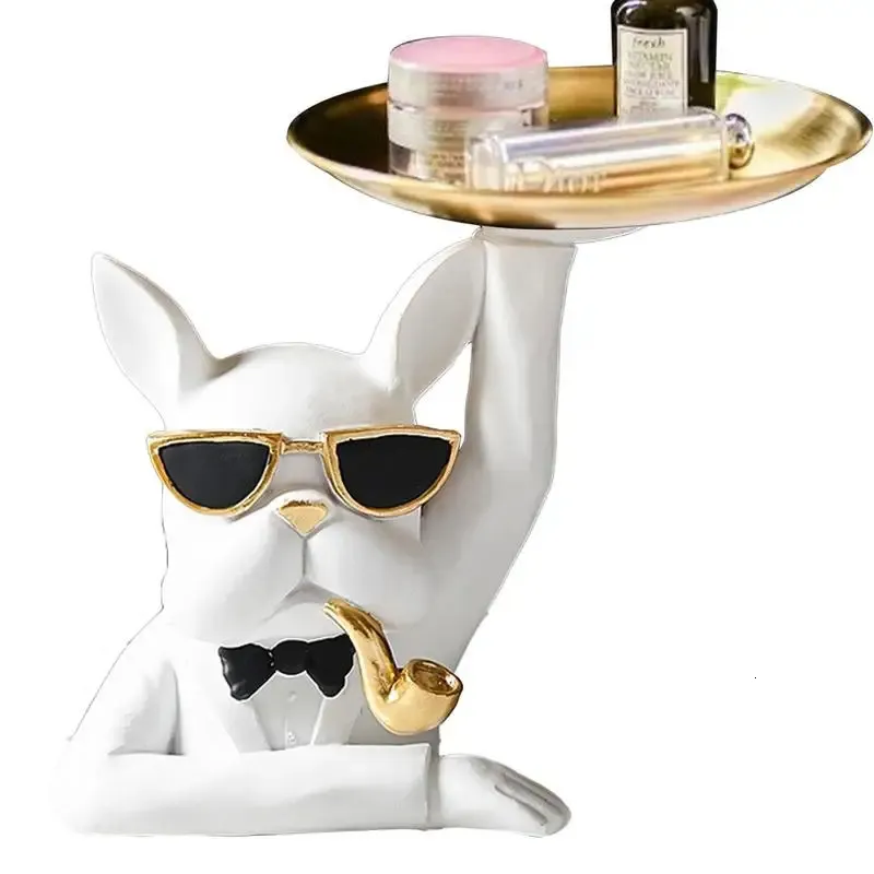 Ke Bulldog Dog Statue Storage Tray Multi Functional... From Mengdastore ...