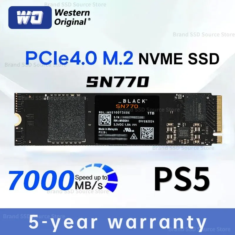 New 4TB Original SN770 Internal SSD NVMe M.2 Ie4.0 X4 Solid State Drive ...