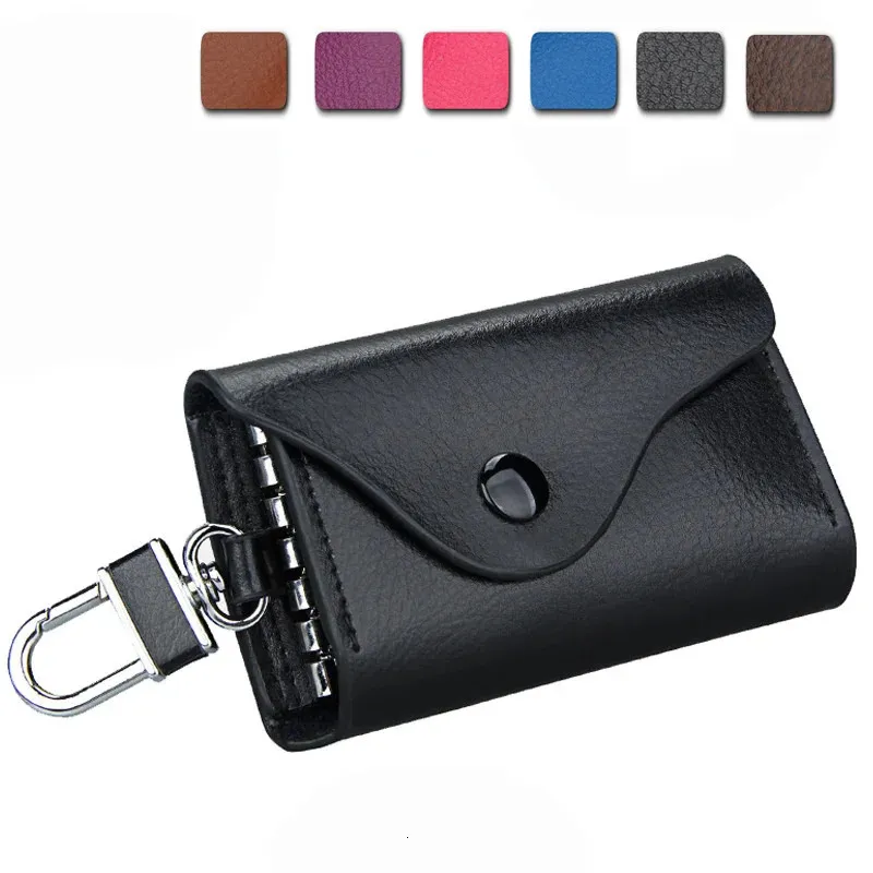 Cowhide Car Key Holder Unisex Key Case Multifunctional Housekeeper ...
