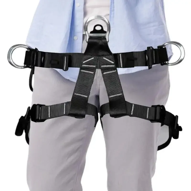 Adjustable Rock Climbing Harness For Men Safety Waist Support Belt With ...