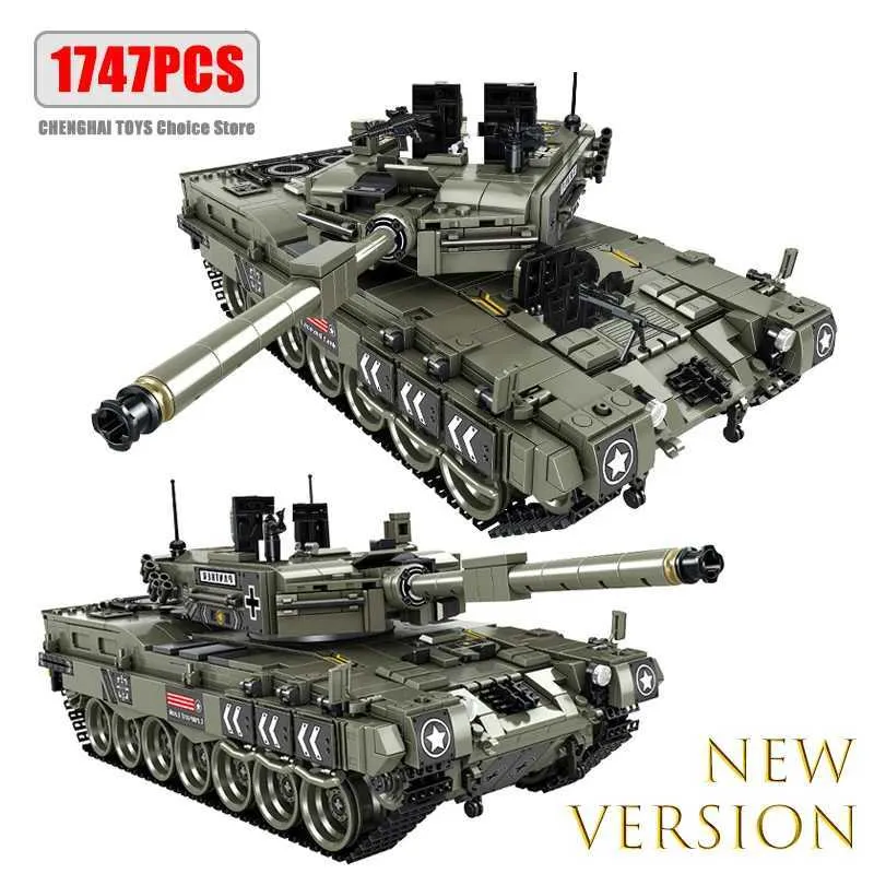 Military Battle Tank Building Blocks Model Kit World War 2 Army Vehicle ...