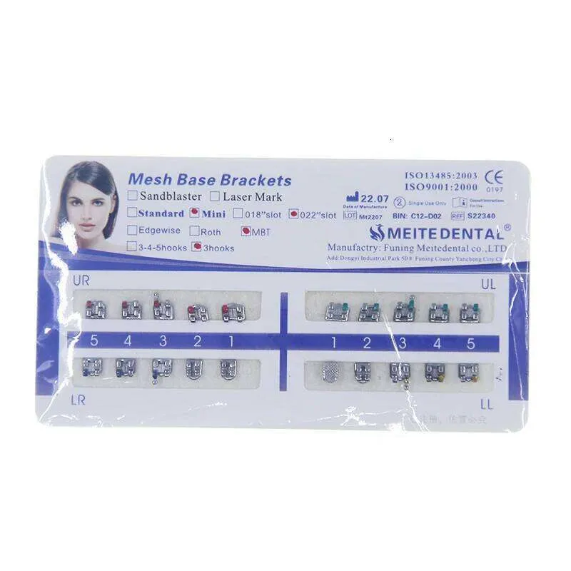 20 Pack Orthodontic Brackets Mesh Base Braces 0.022... From ...
