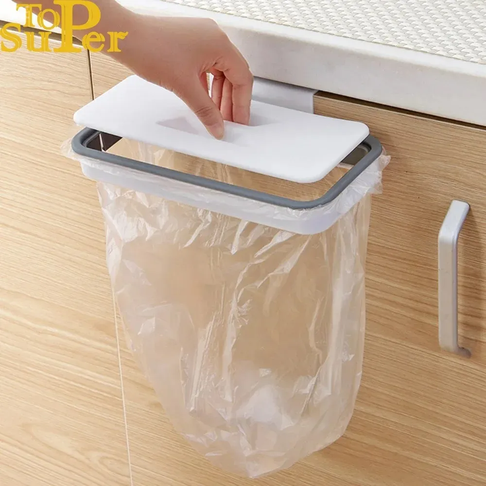 Kitchen Garbage Bags Hanging Trash Can Rack: Versatile Kitchen Storage ...