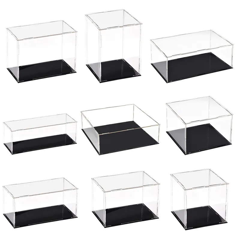 Clear Acrylic Display Case: Dustproof Countertop Box For Figures ...