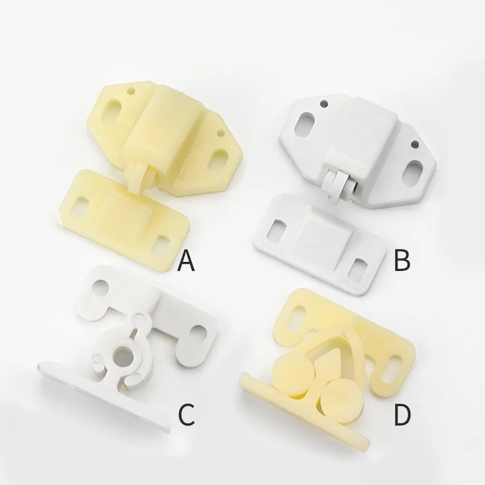 Ball And Catch Latch Set: Plastic Roller Door Catch, White/Beige ...