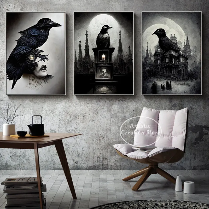 The Raven Poem Poster Edgar Allan Poe Raven... From Dh4402004, $15.12 ...