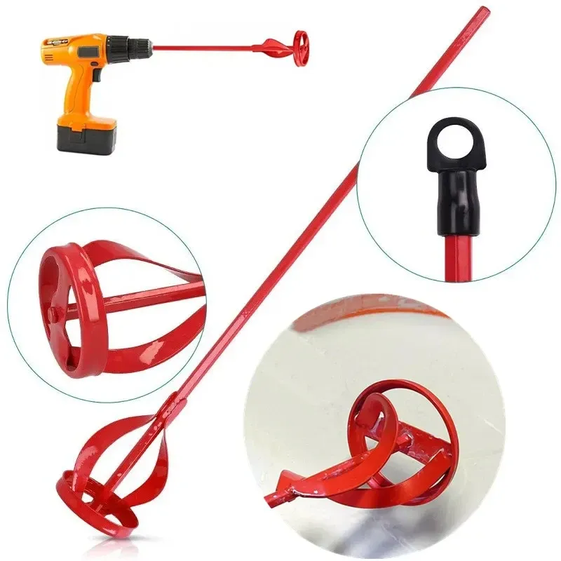 Hexagon Shaft Plaster Paint Mixer Paddle Rod For Electric Drill ...