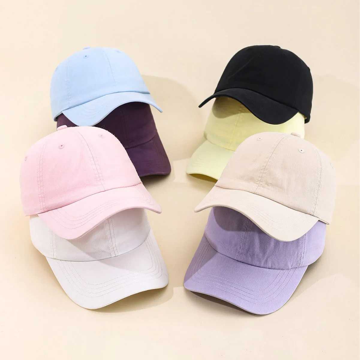 Ball Cap Summer Candy Color Baseball Hats For Men And Women Unisex ...