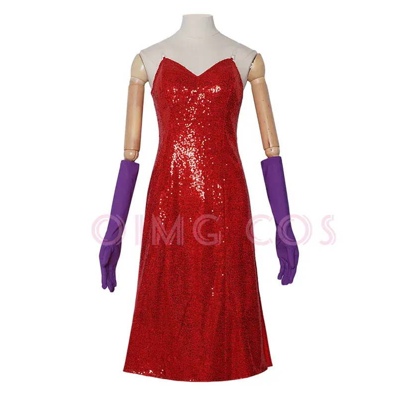Who Framed Roger Rabbit Jessica Cosplay Costume Adult Anime Halloween ...