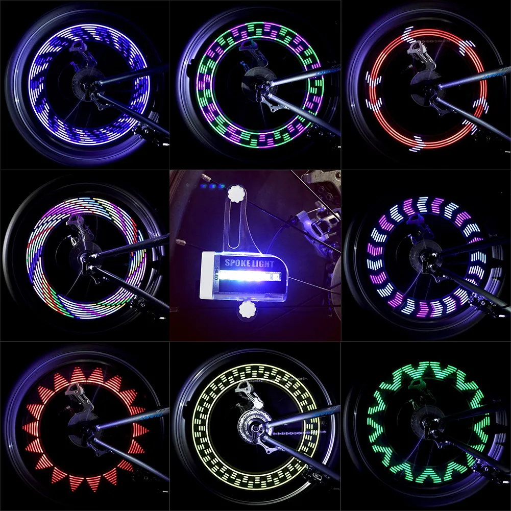 Colorful Bike Wheel Light 30 RGB LED Neon Spoke... From Dhchicboutique ...