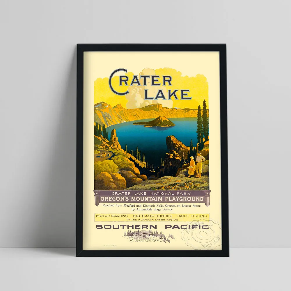 Vintage World Travel Poster, Southern Pacific Crater... From Dh4402004 ...