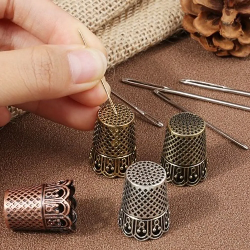 Household Vintage Brass Sewing Thimbles Sturdy DIY... From Dh4402004 ...