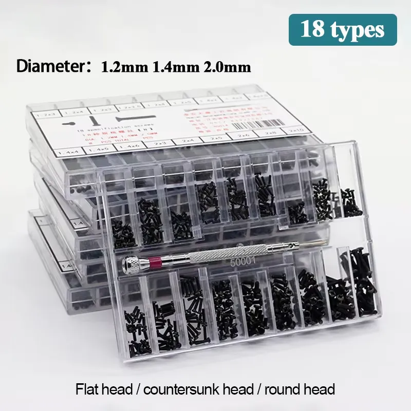 18 Types Mini Phillips 1.2mm 1.4mm 2.0mm Screws... From Dh4402004, $18. ...
