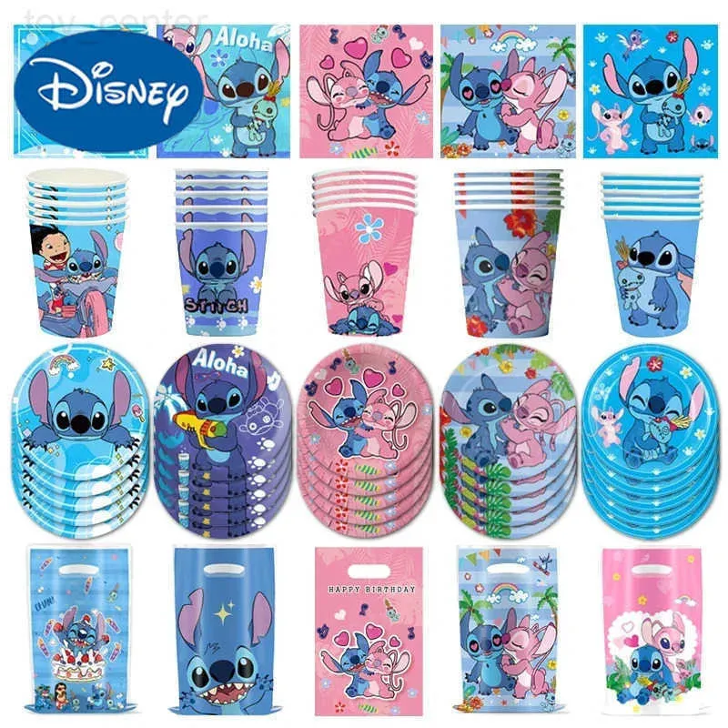 Disney Lilo And Stitch Disposable Party Plates Set For Birthday Parties ...