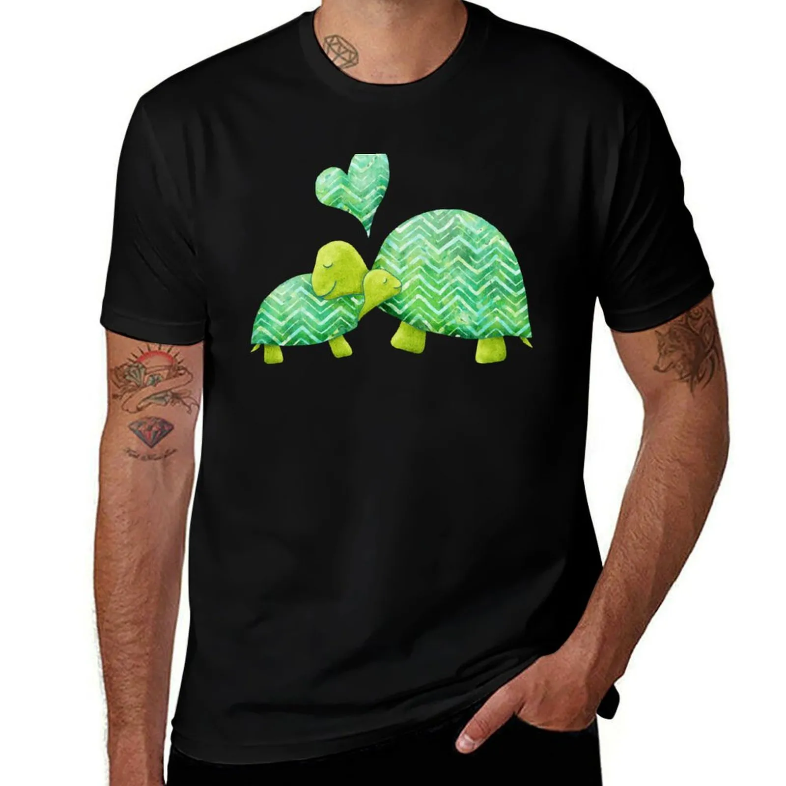 Sweet Turtle Hugs Basketball Graphic Tee Luxury Teal, Lime Green ...