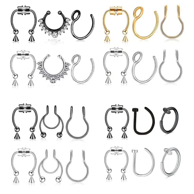 Fake Nose Rings Magnetic Septum Rings Stainless... From Dh1100285003 ...