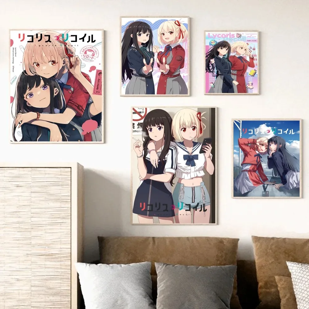 Lycoris Vintage Anime Anime Wall Posters Sticky... From Dh1100285003 ...