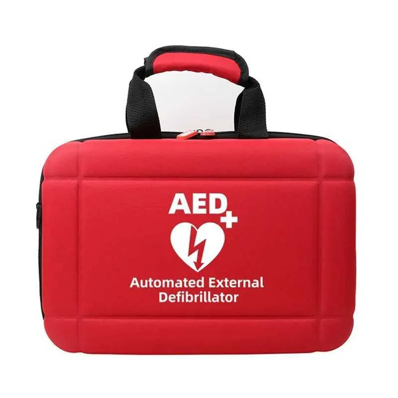 Portable AED Storage Bag Defibrillator Container: First Aid and ...