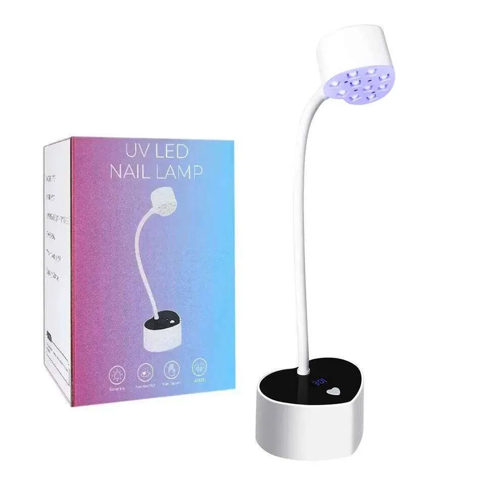 X250710 27W Portable Rechargeable LED UV Nail Lamp White Flash Curing ...