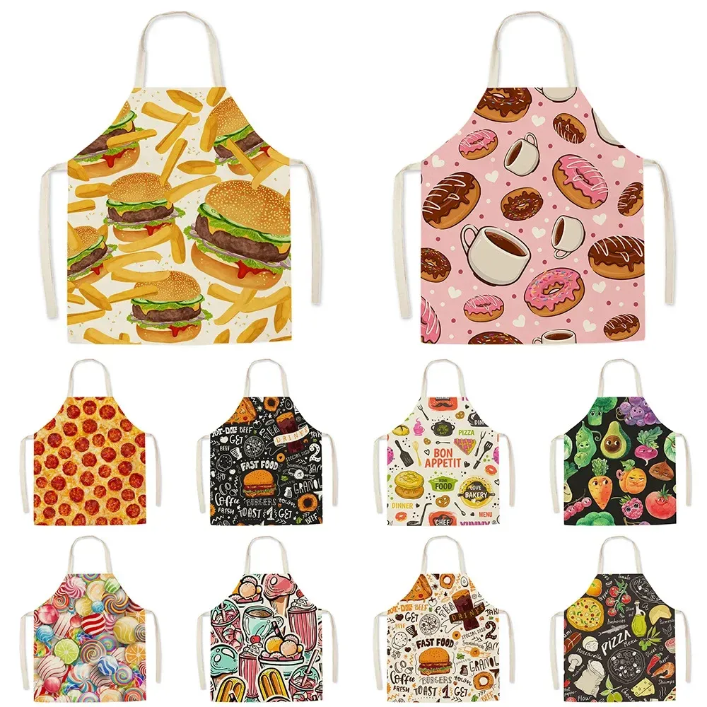 Cute Gourmet Pattern Kitchen Aprons Sleeveless... From Dhmallqueen, $25 ...
