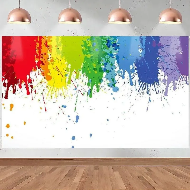 Colorful Paint Stroke Splash Party Background ... From Dh1100285003 ...