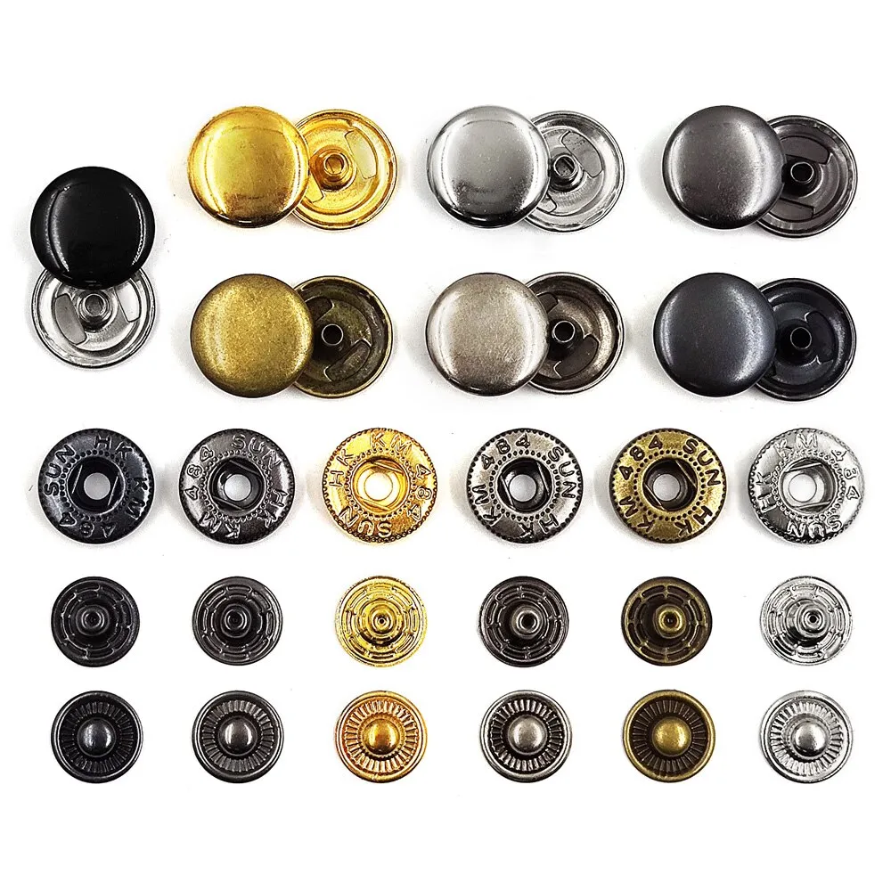 Metal Snap Fasteners 655/633/831 Button Press Studs for Sewing Clothes ...
