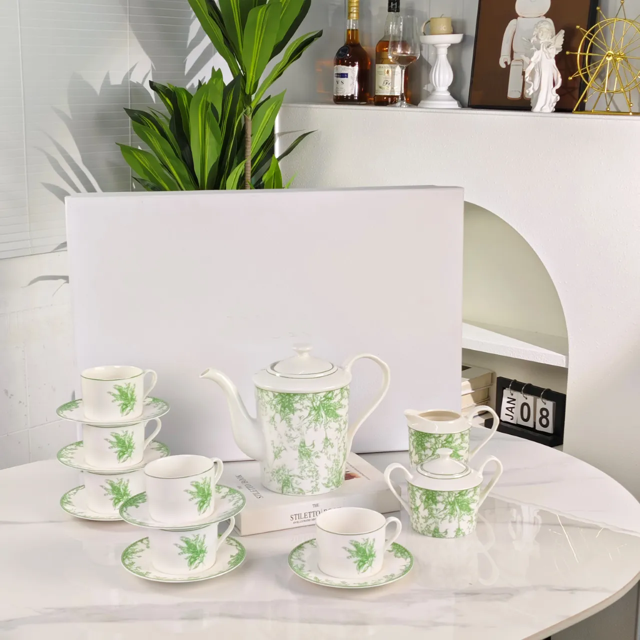 Chic Bone China Coffee Set Elegant Design... From Yuehecheng, $381.91 ...