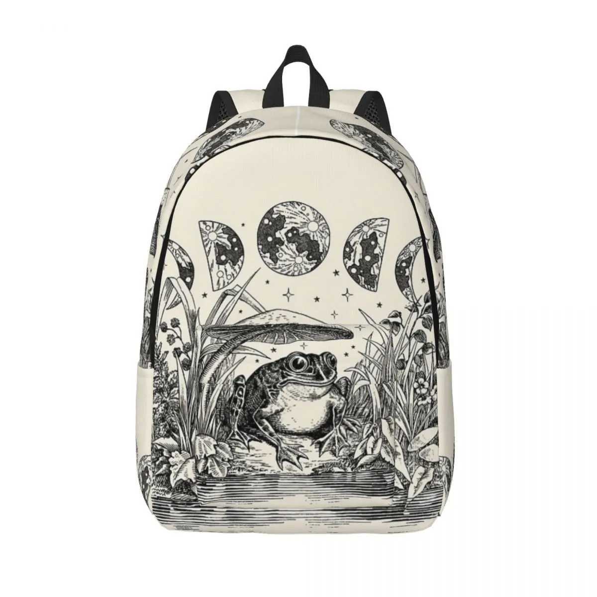 Cottagecore Frog Backpack Aesthetic School Bookbag For Students ...