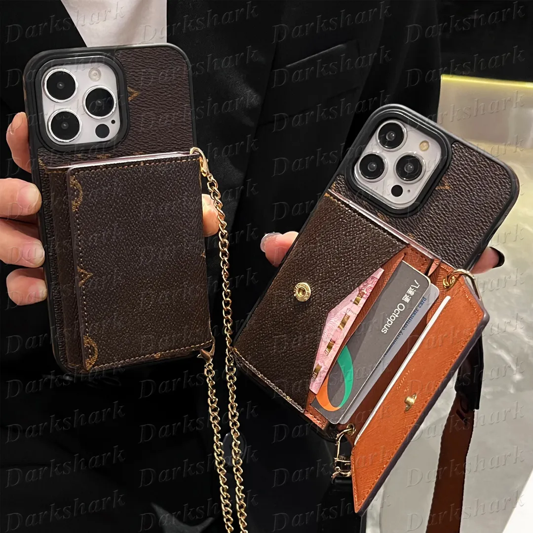 Designer Card Pocket Wallet Leather Phone Case With... From Darkshark ...