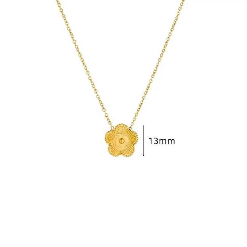 18K Gold Plated Stainless Steel Double Sided Chain Necklace for Women ...