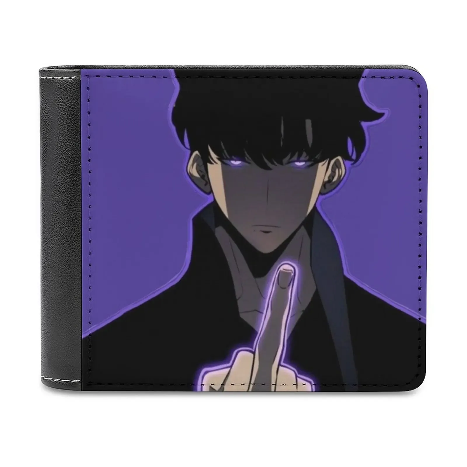 Solo Leveling Sung Jin Woo Middle Finger Unique Wallets For Men For Men ...