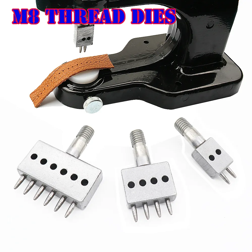 M8 Thread Leather Hole Punch Set: 4/5/6/8mm Spacing Tools For Hand ...