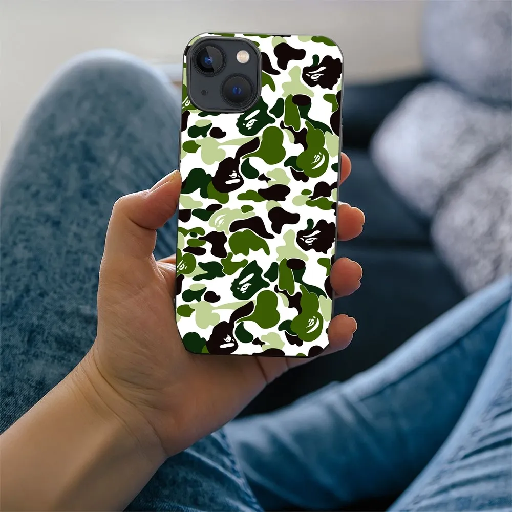 Ddmythur Camo Phone Case - Green Camouflage Print TPU Phone Case with ...