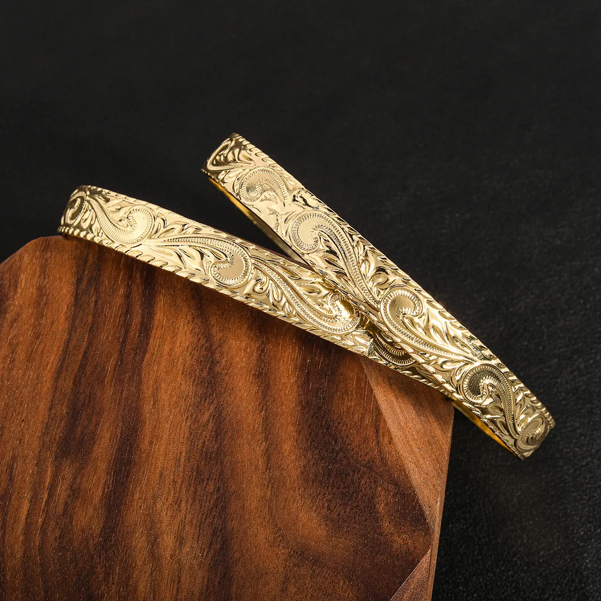 Hawaiian Hamilton Tribal Bangle Bracelet 14k Gold... From Dh912603111 ...