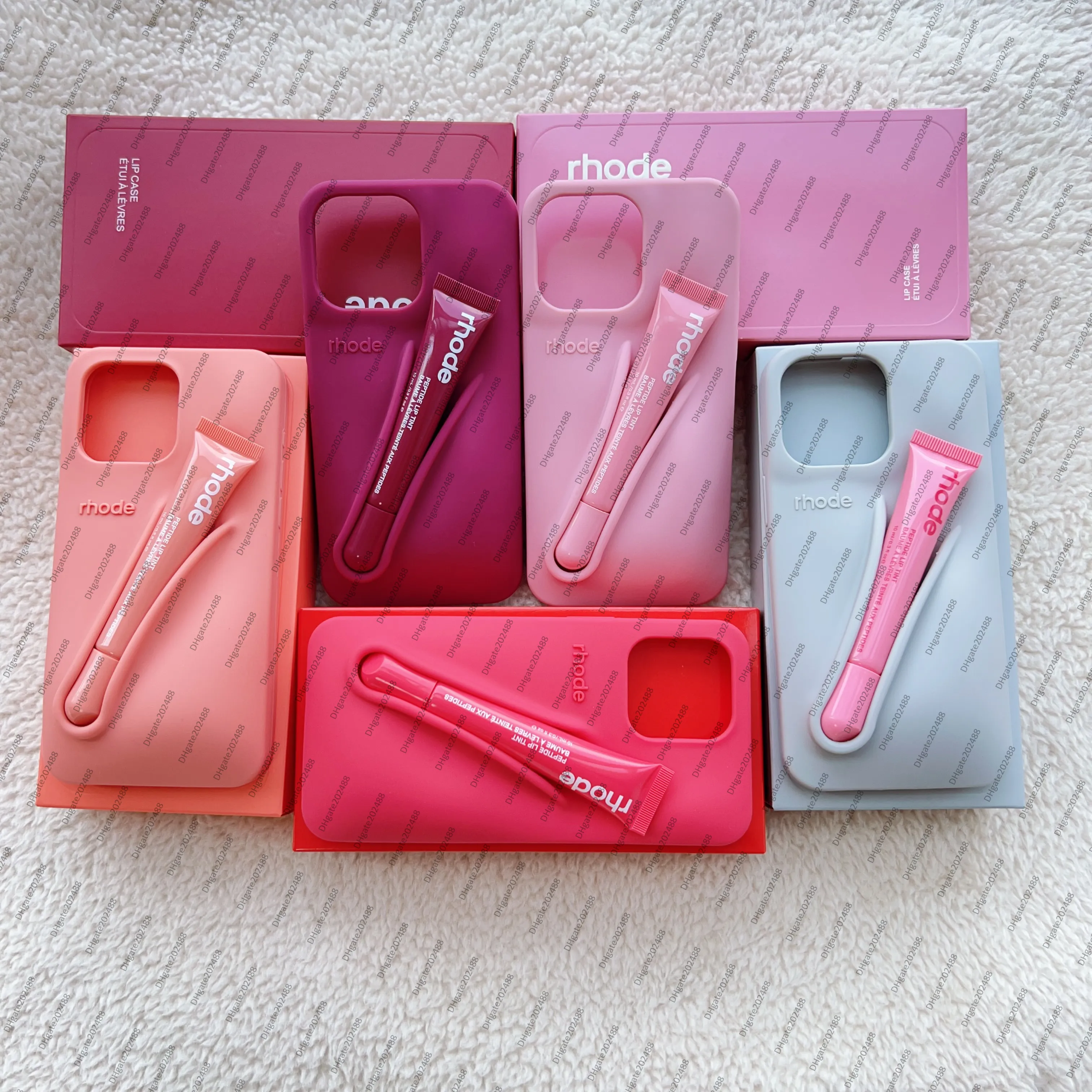 New Rhode Design Lip Gloss Lipstick Lip Balm 3D Make Up Silicone Phone ...