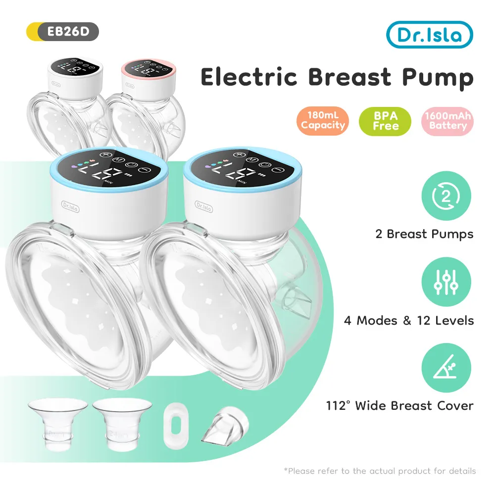 Wearable Breast Pump Set Portable, Hands Free Electric Breast Milk ...
