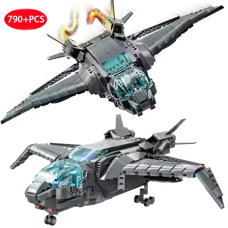 Quinjet Fighter Spaceship Building Blocks Set 790+... From Dh1102695158 ...