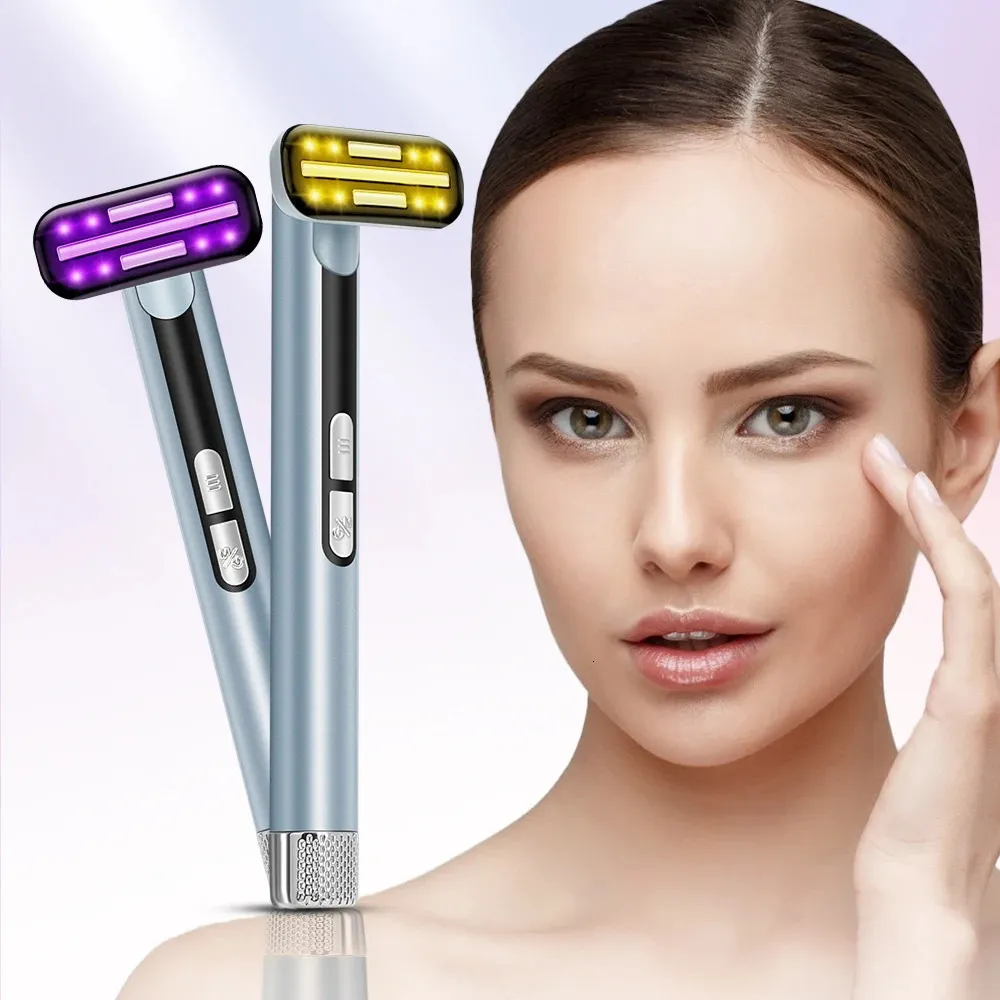 Light Therapy Wand EMS Microcurrent Facial Massager For Eyes, Neck ...