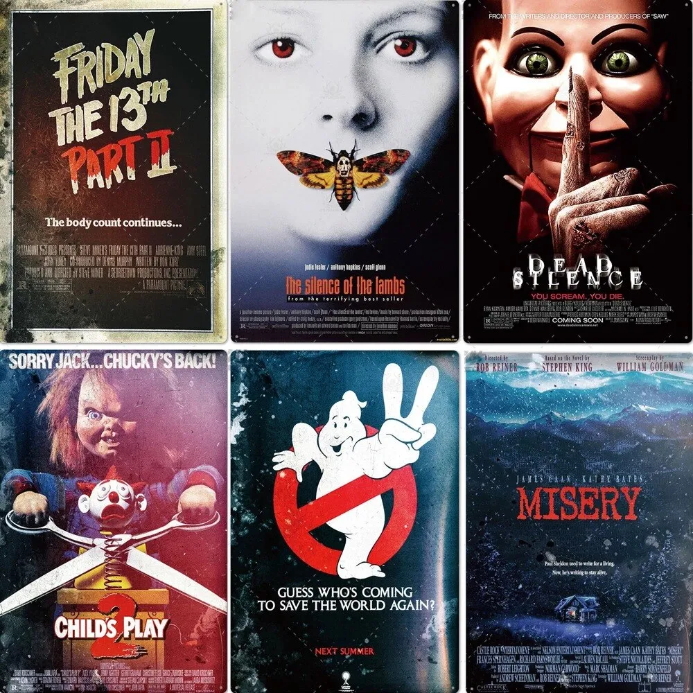 Vintage Horror Movie Posters Metal Wall Art Decor ... From Dh912603111 ...
