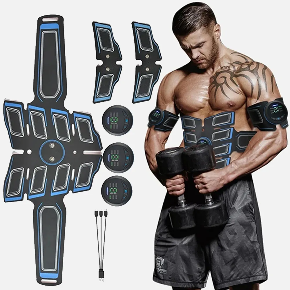 Rechargeable EMS Muscle Stimulator: Abdominal Toning Belt For Body ...