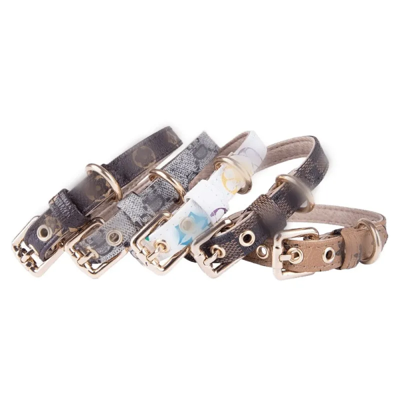 Designer Pet Collars Personalized Suede Dog Collars With Three Rows ...