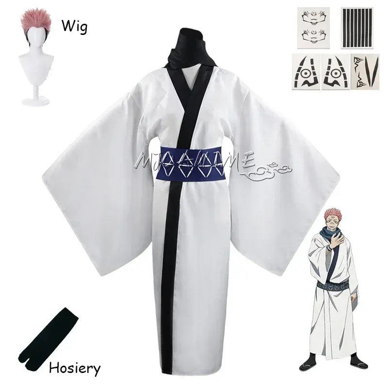 Jujutsu Kaisen Ryomen Sukuna Kimono Cosplay In Stock For Adults, Men ...