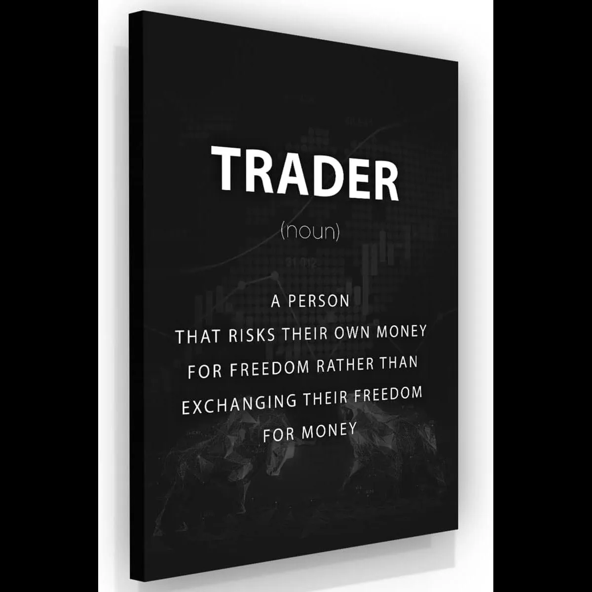 NATVVA Motivational Wall Art Money Forex Trade Stock Market Canvas ...